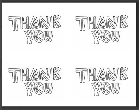 PRINTABLE DIY THANK YOU POSTCARDS – Kindness Club International