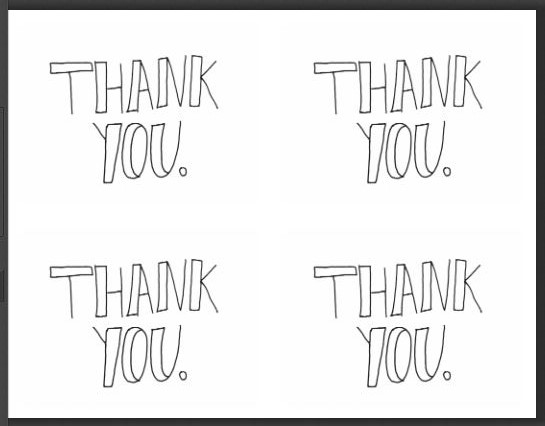 PRINTABLE DIY THANK YOU POSTCARDS – Kindness Club International